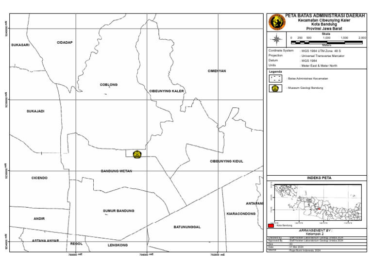 Peta Batas Administrasi - Kelompok 2 - Rev | PDF | Geography | Geophysics