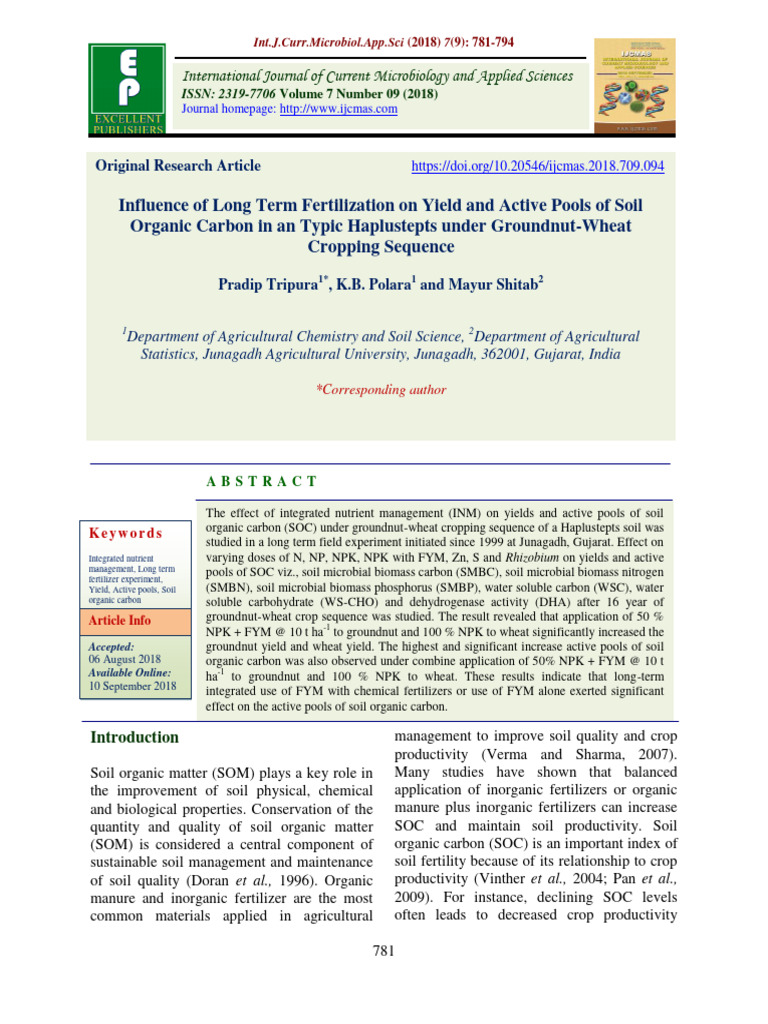 Pradip Tripura, Et Al PHD | PDF | Manure | Soil