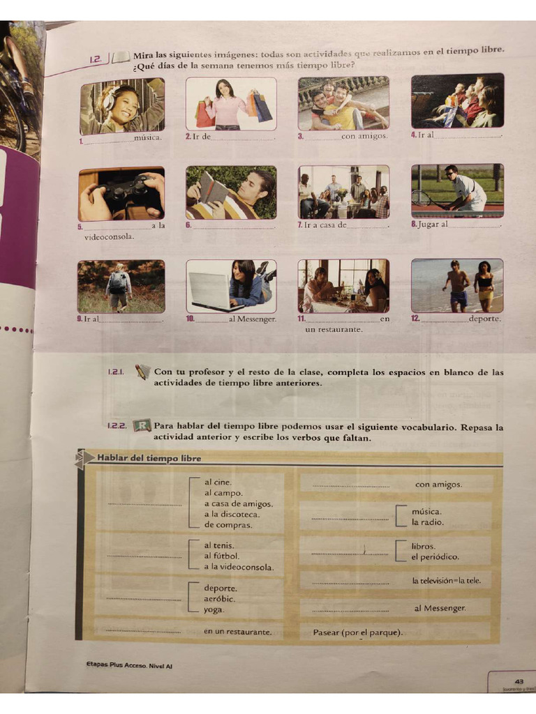 Actividades del tiempo libre | PDF