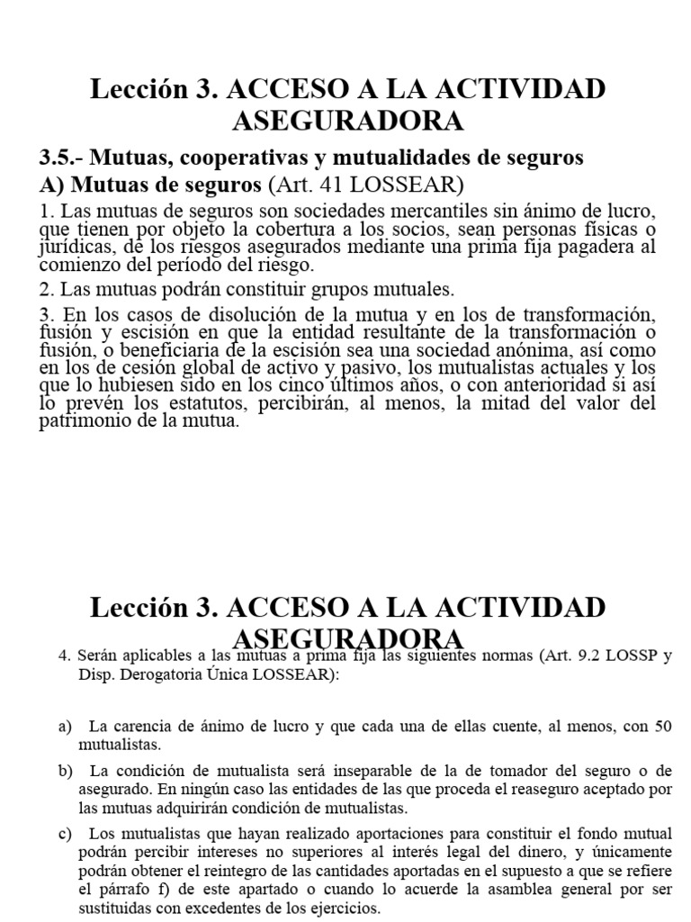 Presentacion LCC 3.5 | PDF | Seguro | Cooperativa
