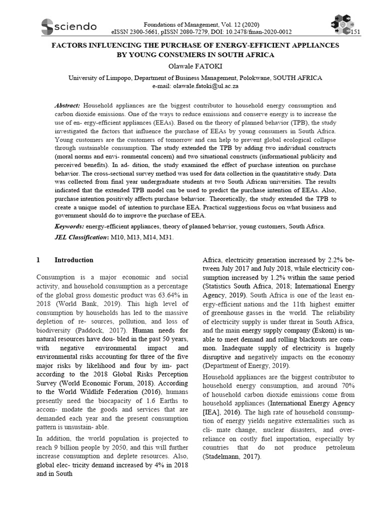 MKT - Africa | PDF | Energy Conservation | Structural Equation Modeling