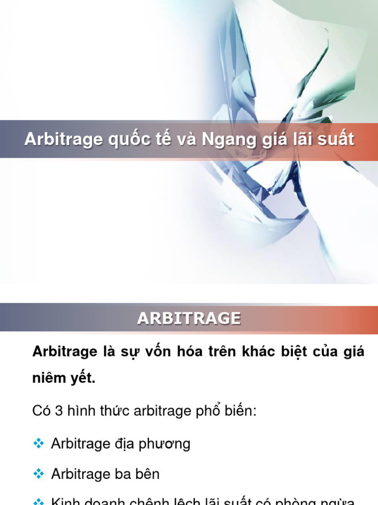 Bai 3-Arbitrage-IRP | PDF