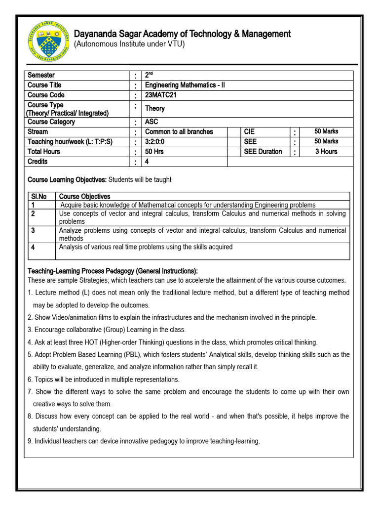 Engineering Mathematics 2 Final | PDF | Integral | Laplace Transform
