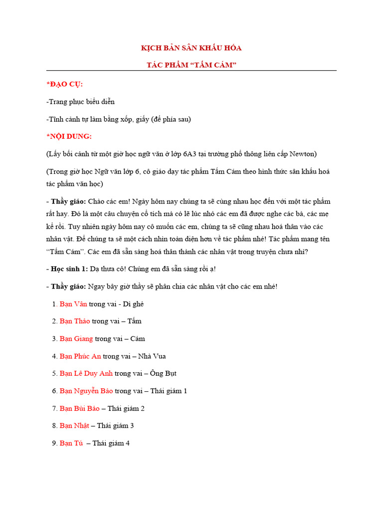 SKH Tấm cám đã sửa 2 | PDF