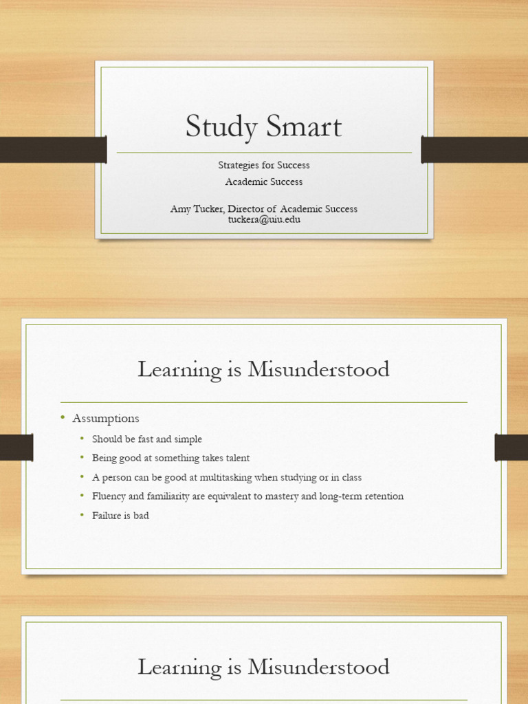 Study Smart | PDF | Recall (Memory) | Memory