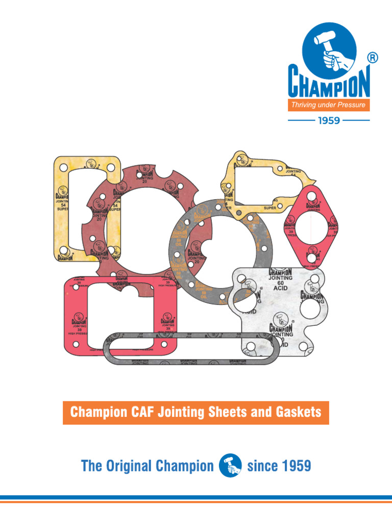 Champion Caf Jointings Gaskets Thru Direct Sales Team | PDF