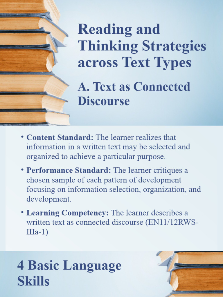 RWS-L1.1-Text As Connected Discourse | PDF | Word | Semantics