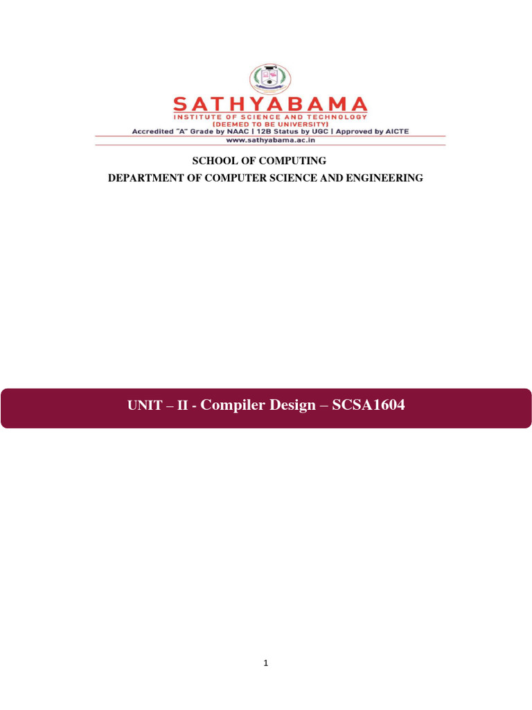 Unit 2 | Download Free PDF | Parsing | Metalogic