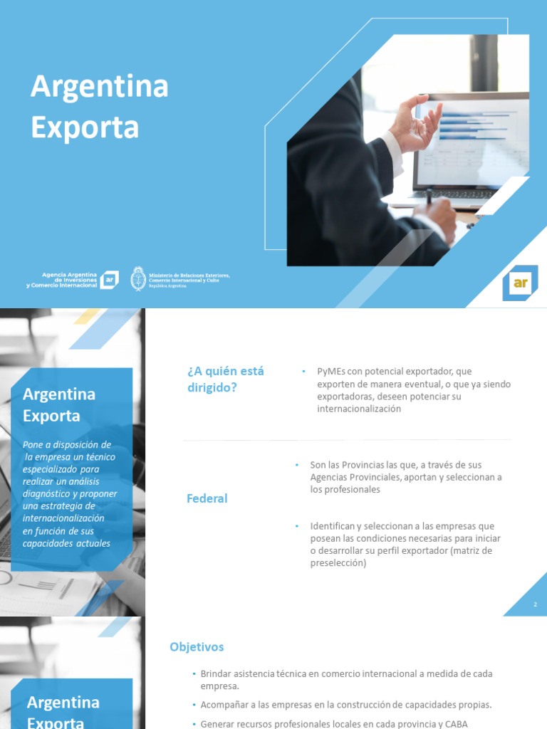 Programa Argentina Exporta 2024 | PDF | Exportaciones | El comercio internacional