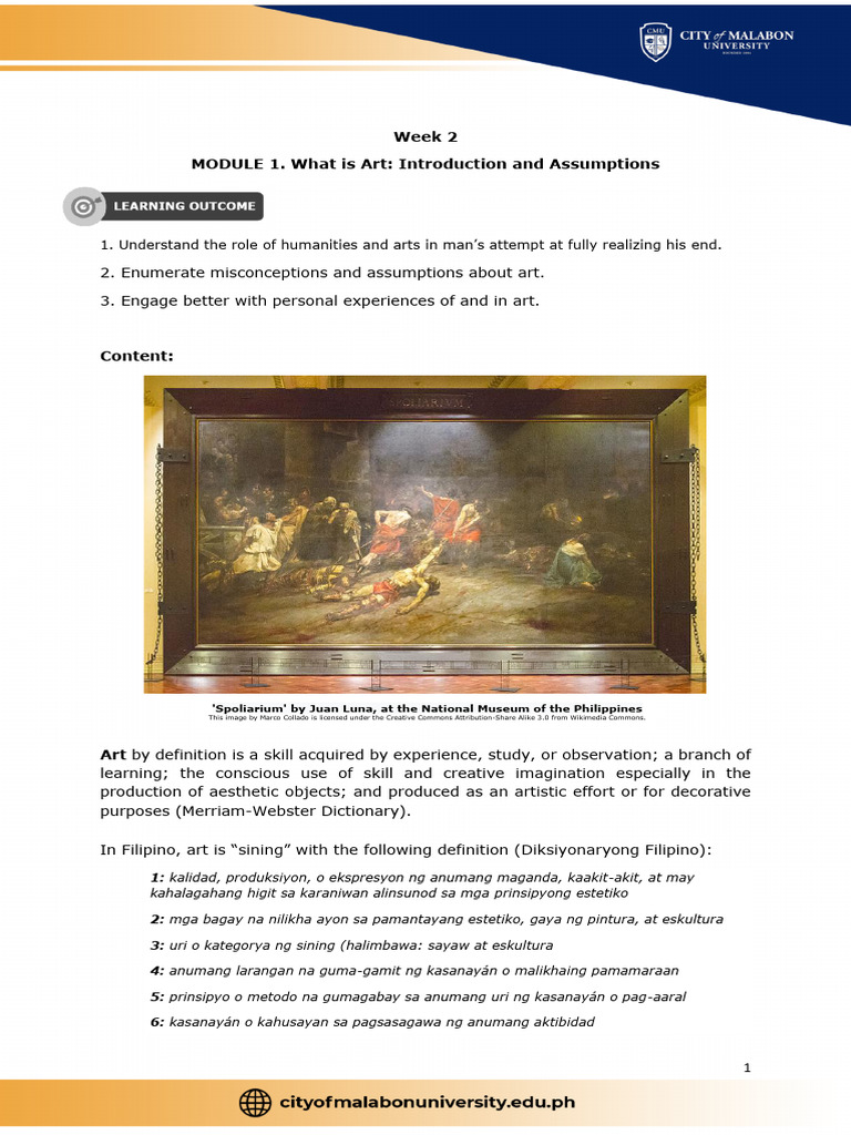 Week 2 Module 1 Pdf Self Actualization Experience