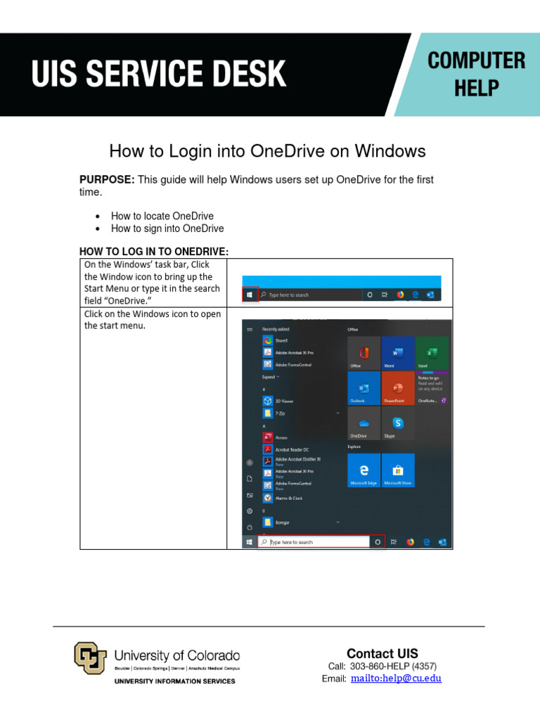 How Log Onedrive PCPDF 3 | PDF