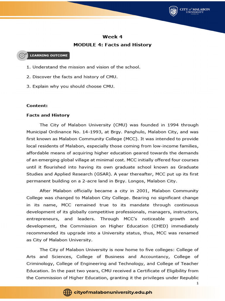 UTS Module 4 | Download Free PDF | College | Educational Stages