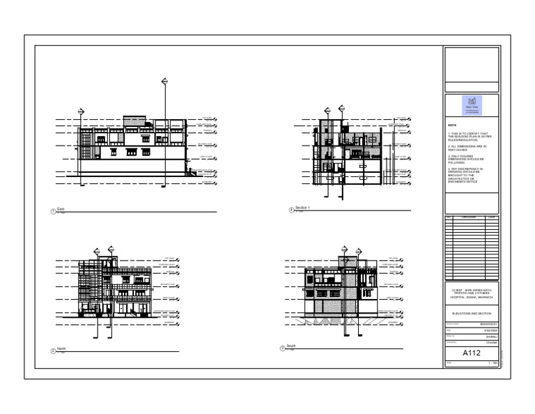 Sample ELEVATIONS AND SECTION | PDF | Buildings And Structures | Queensland Heritage Register