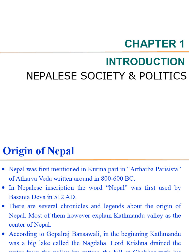 Chapter 1 - Introduction | PDF | Nepal