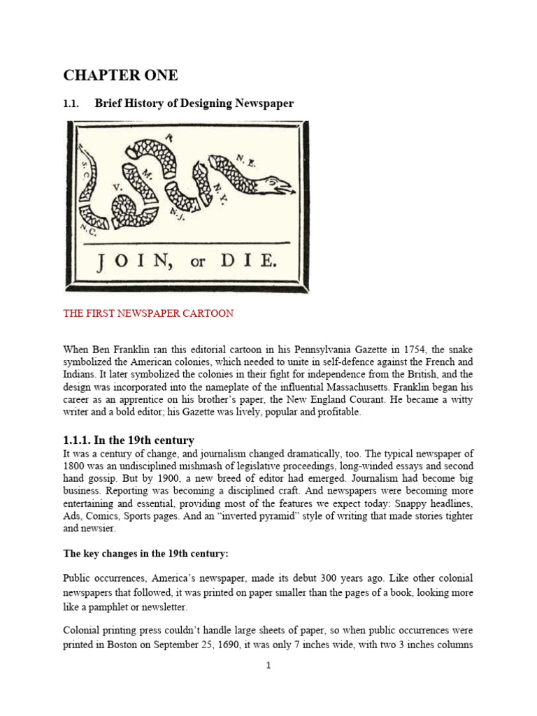 Evolution of Newspaper Design History | PDF | Newspapers | News