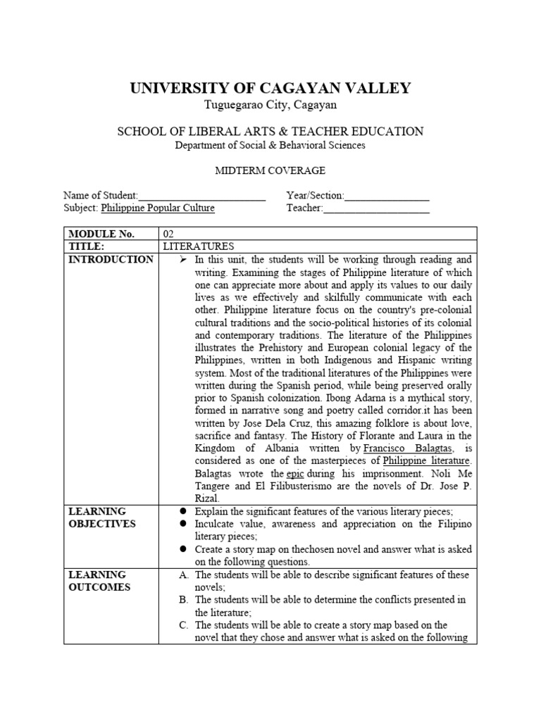 midterm-literature | PDF