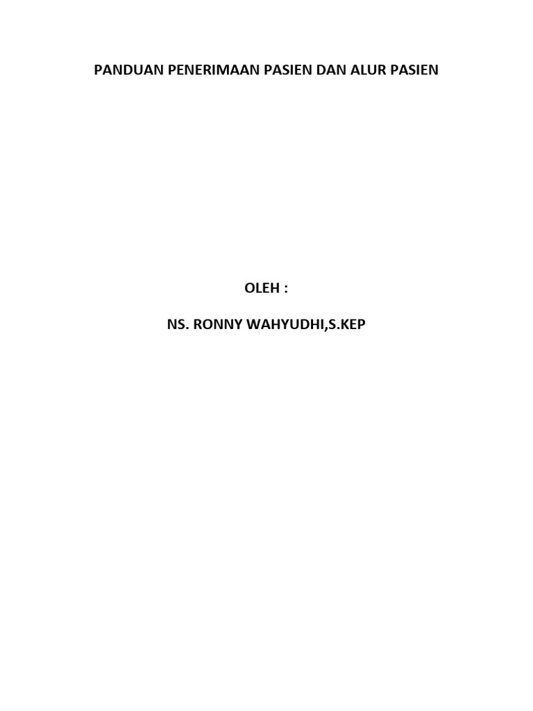 PROSEDUR_PENERIMAAN_PASIEN_DAN_ALUR_PASI (1) | PDF