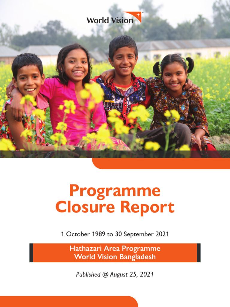Program Closure Report of Hathazari AP WVB | PDF | Wash | Schools