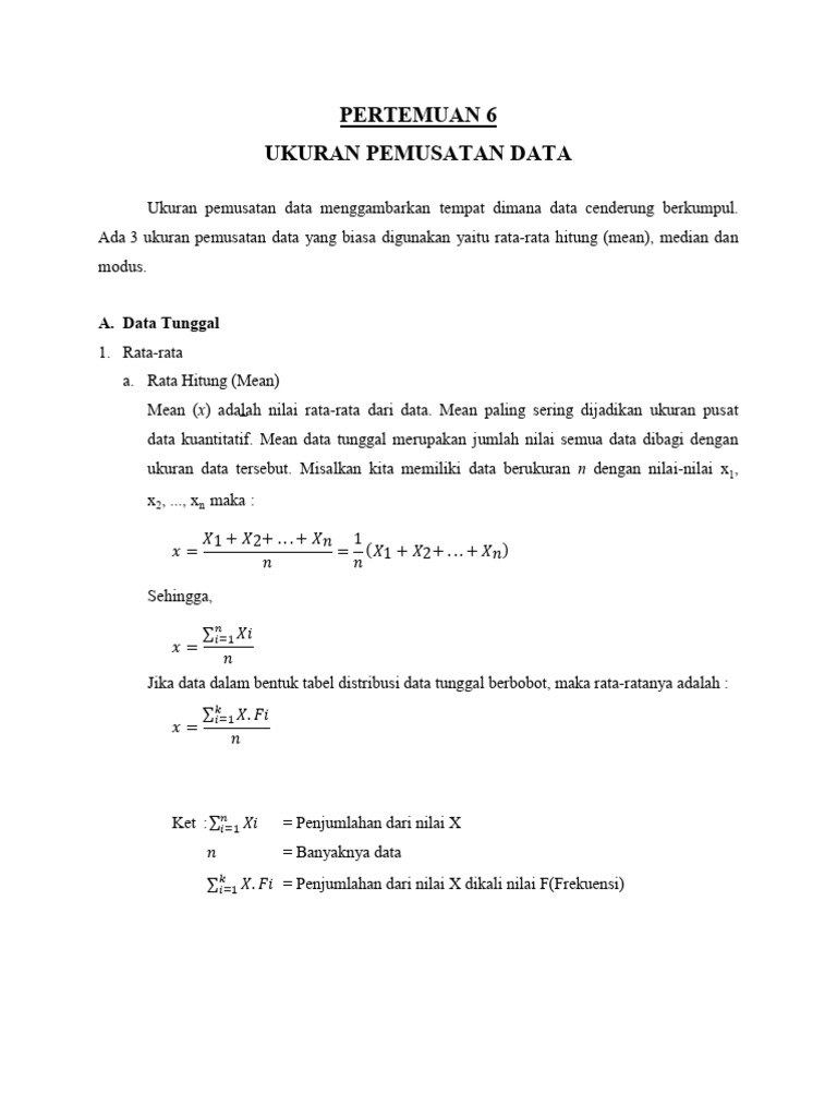 Pertemuan 6 Statistika | PDF