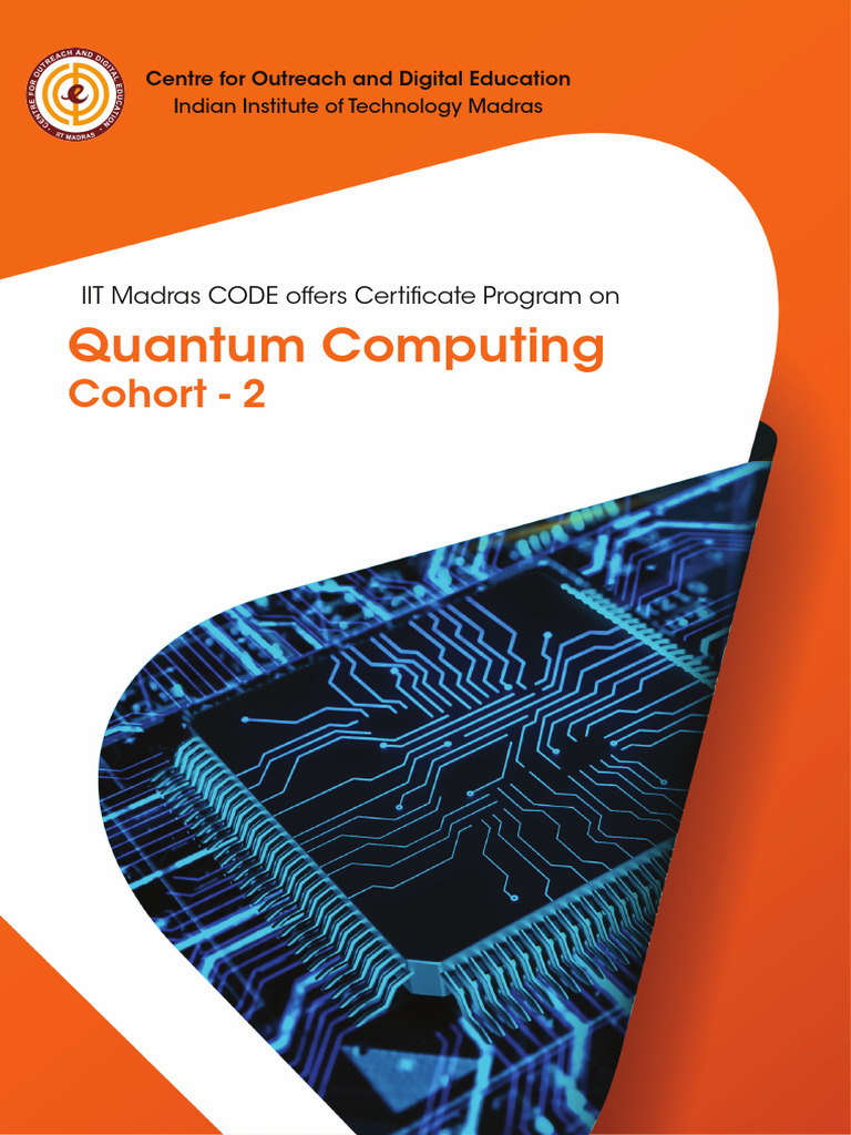 Quantum Computing Cohort 2 Brochure | PDF | Quantum Computing | Physics