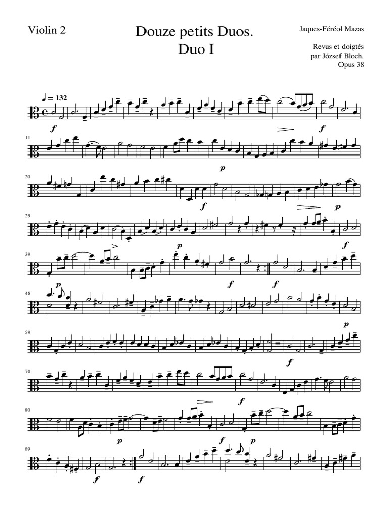 Mazas 1 Compleet-Violin 2 | PDF
