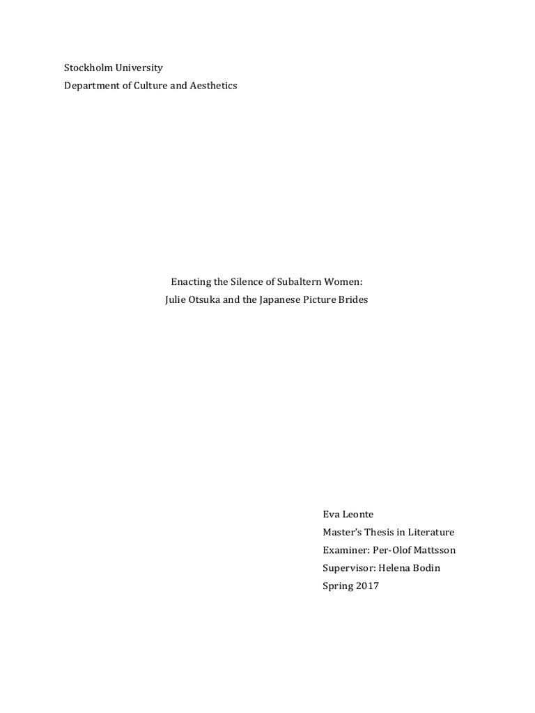 The Buddha in The Attic Thesis | PDF | Narration | Narrative