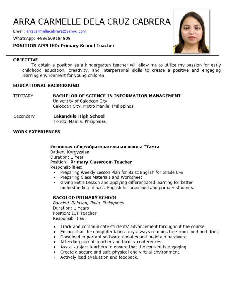 Aspiring Kindergarten Teacher | PDF | Teachers | Insurance