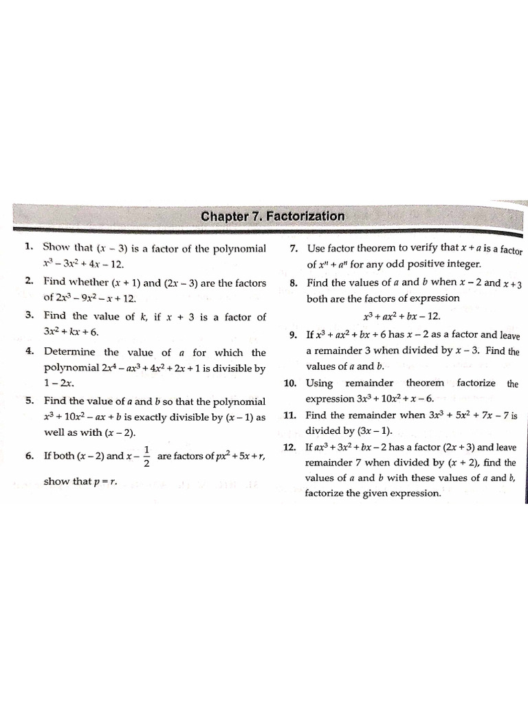 Factor Ization | PDF