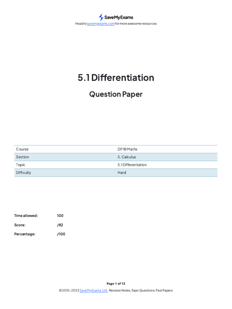 Calculus Exam Qs 2 | PDF | Tangent | Equations