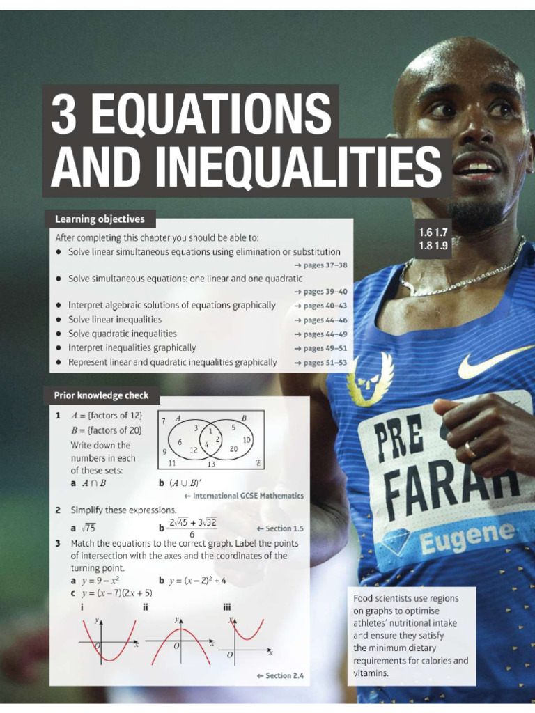 CH 3 Equations and Inequalities | PDF