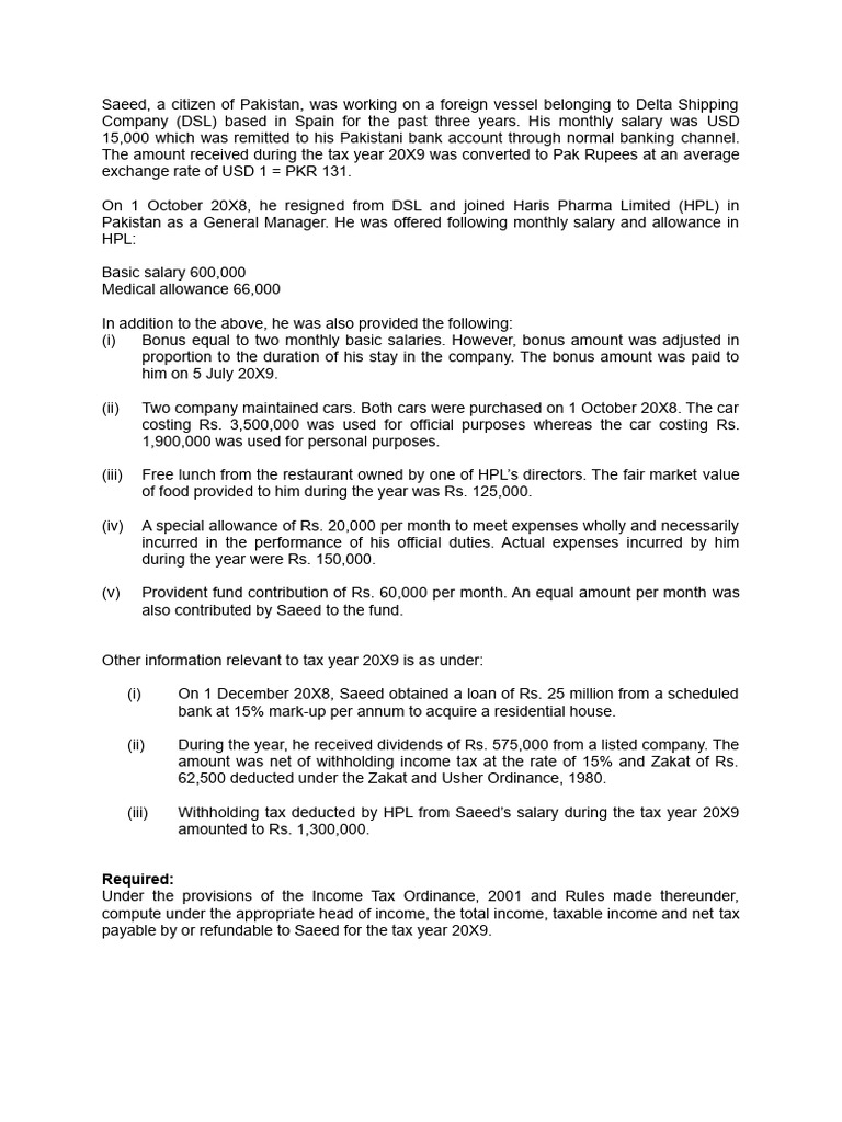 Assignment 2 | Download Free PDF | Taxes | Expense Assignment 2 | Download Free PDF | Taxes | Expense