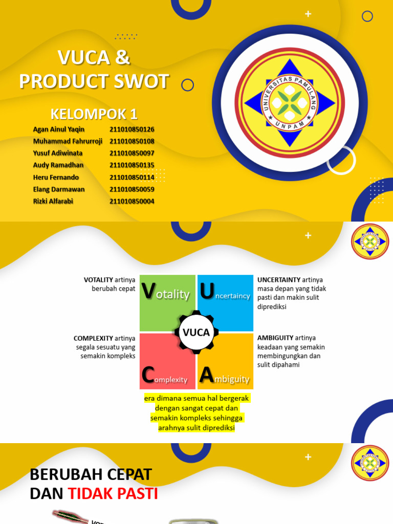 VUCA & PRODUCT SWOT | PDF