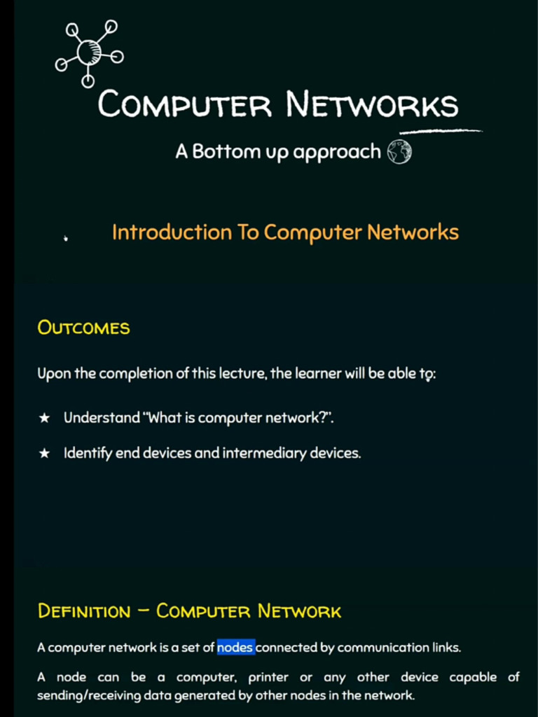 Week 1 and 2 NT | PDF | Computer Network | Telecommunications