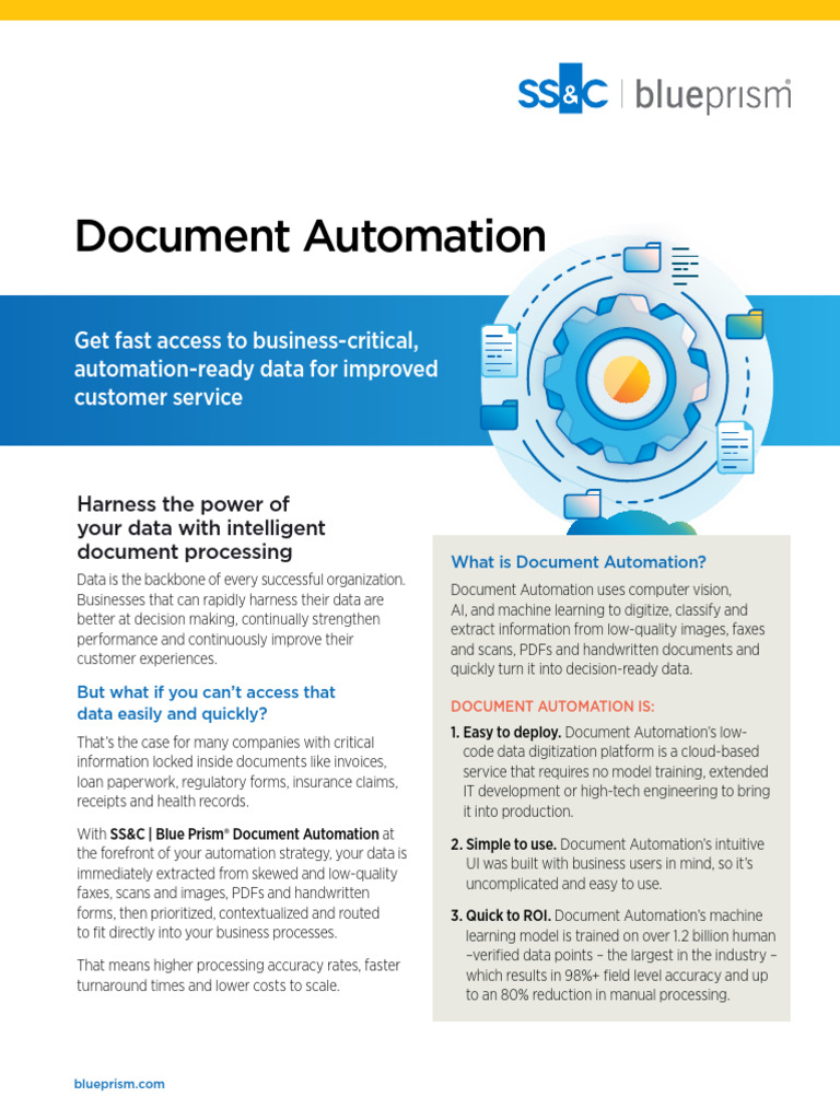Document Automation Pdf Automation Business Process Management