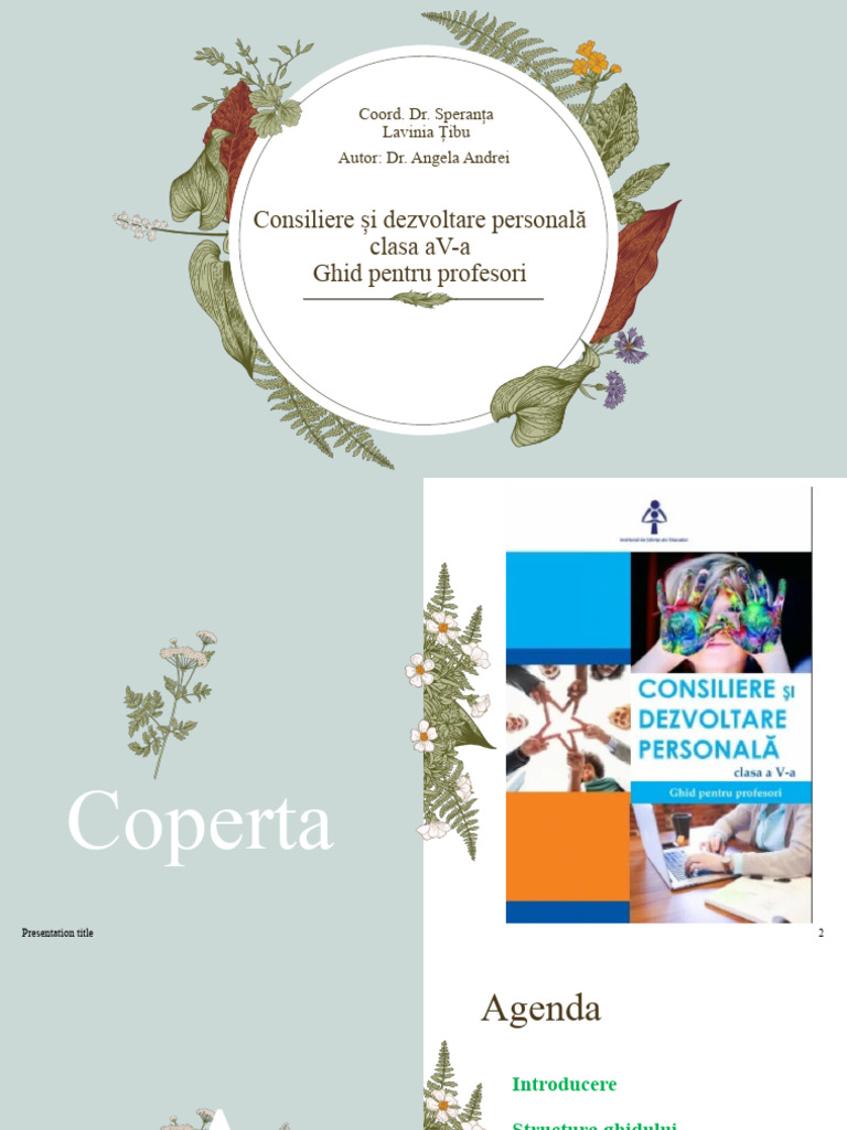 Consiliere Și Dezvoltare Personală V | PDF