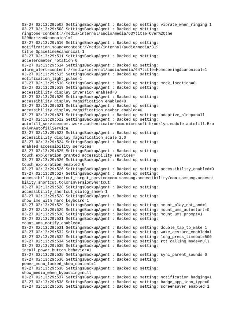 Settings Provider | PDF