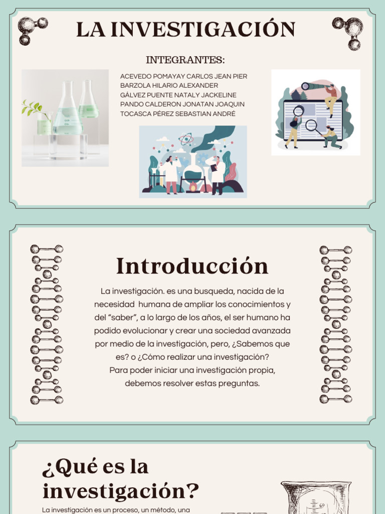 Presentación-LA INVESTIGACIÓN | PDF | Investigación cuantitativa ...