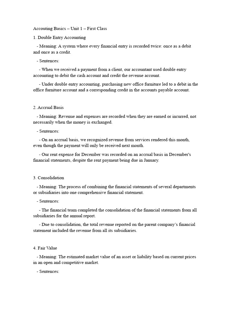 Accounting Basics: Key Concepts Explained | PDF | Finance & Money ...