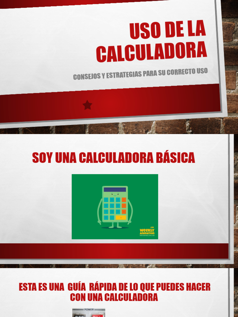 Uso de La Calculadora | PDF | Multiplicación | Decimal
