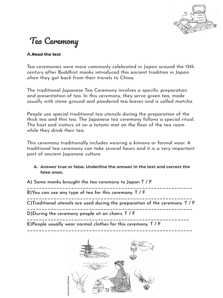 MOCK Tea Ceremony-Test Revision | PDF | Rituals | Tea