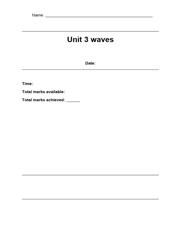 Unit 3 Waves | PDF | Refraction | Microwave