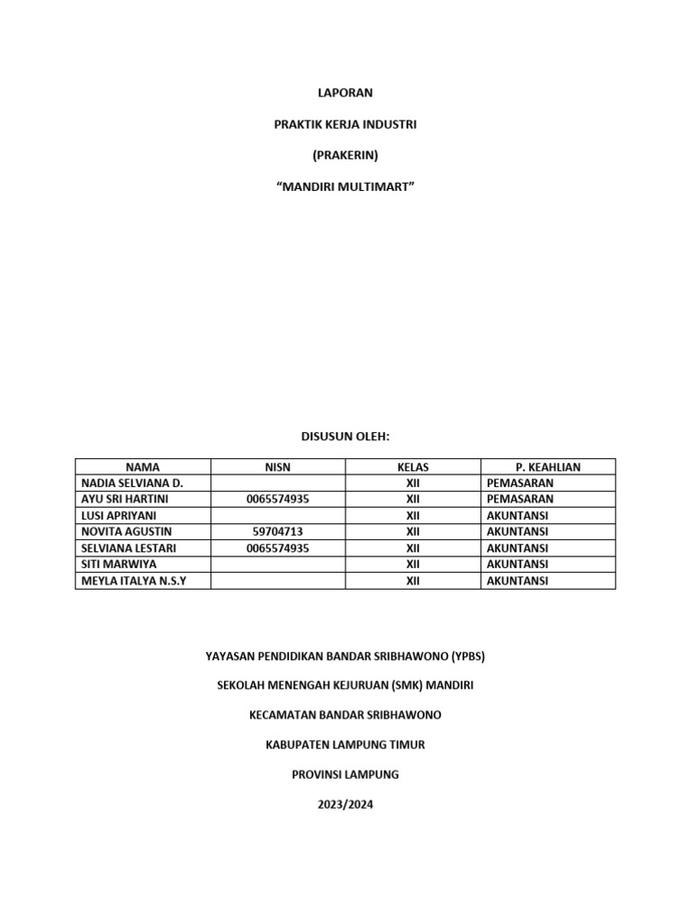 Laporan Prakerin | PDF