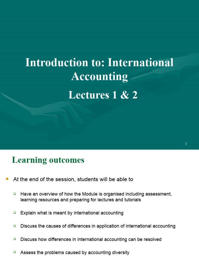ACC409 Lecture 1-& 2 Introduction To The Module v2 | Download Free PDF | Accounting ...