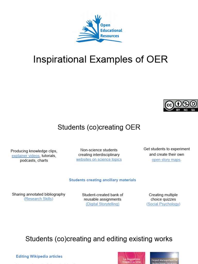 Inspirational Examples OER | PDF | Pedagogy | Liberal Arts Education