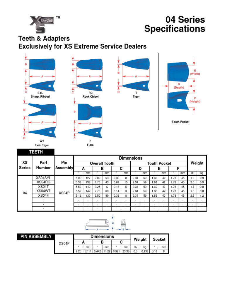 XS Specifiche PC2000 | PDF