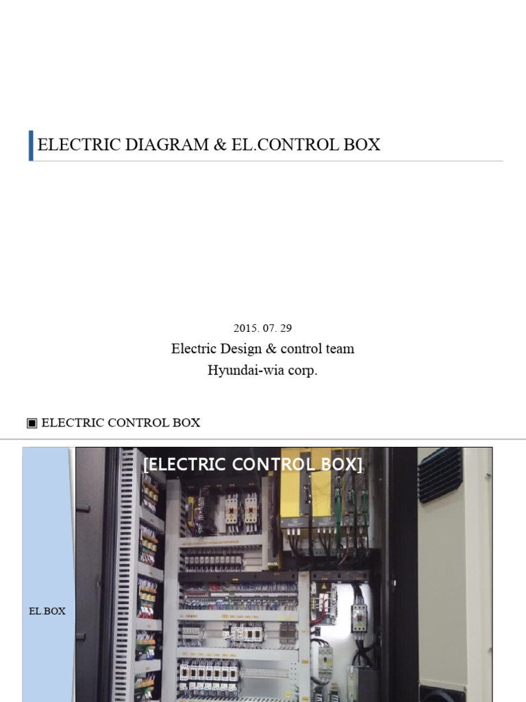 Electric Diagram & El - Box | PDF | Numerical Control | Relay