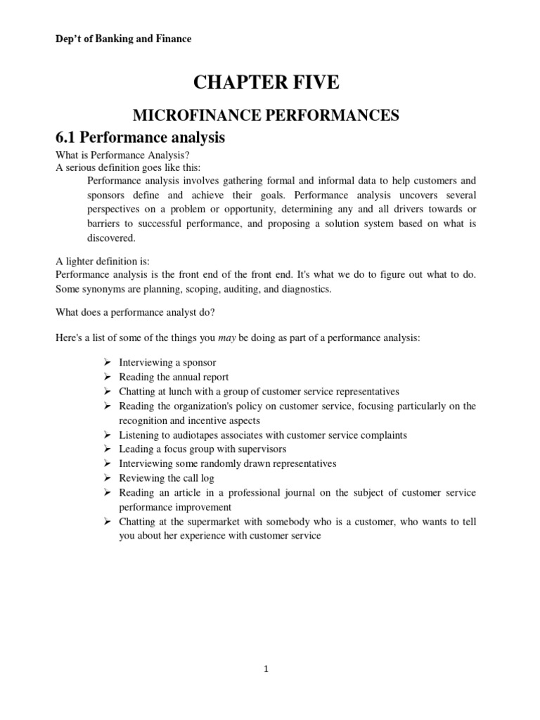 Microfinance Chapter 5 Handout | PDF | Microfinance | Interest