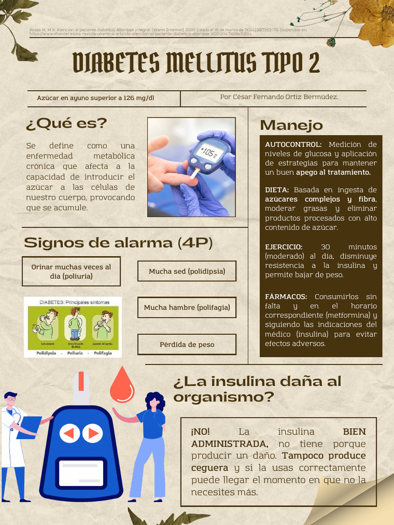 Folleto de DMT2 | PDF | Diabetes | Medicina CLINICA