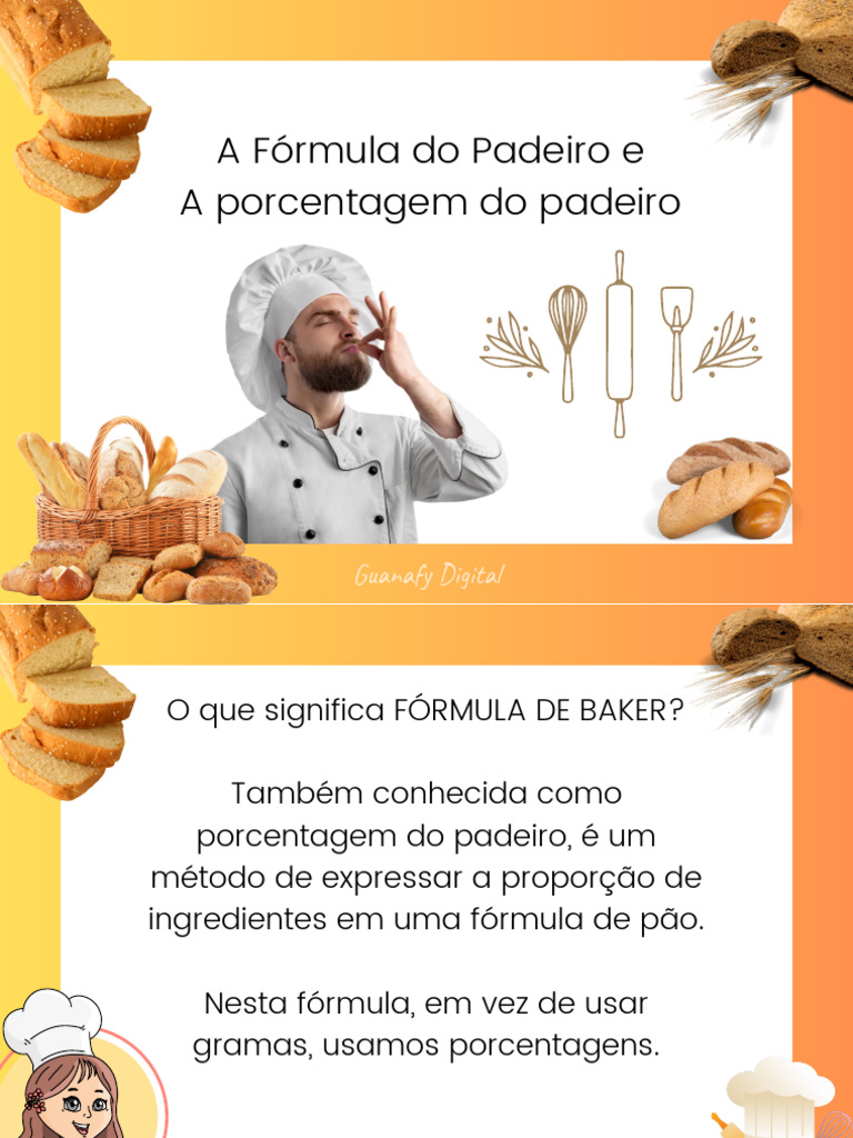 A Fórmula Do Padeiro e A Porcentagem Do Padeiro | PDF | Pães