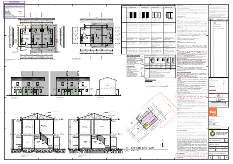 Erf.5440 Approved Building Plan | PDF | Building Technology | Building Engineering